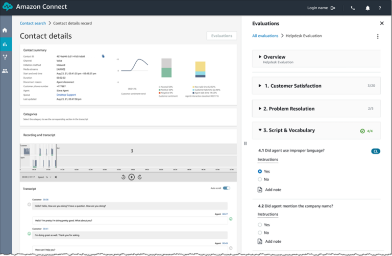 AWS Adds WFM, QA, and Conversational Analytics Features to Amazon ...