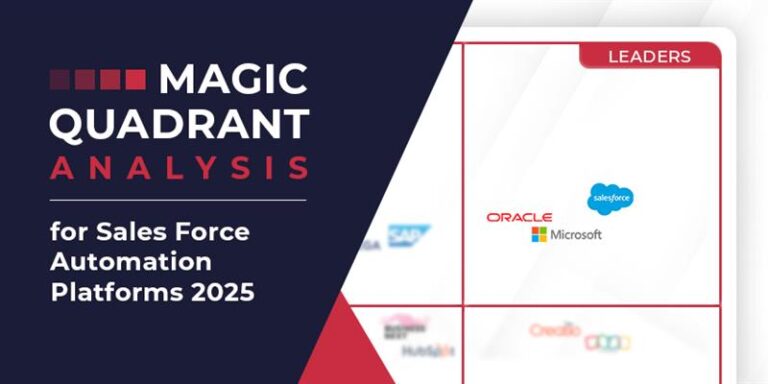 Gartner Magic Quadrant for Sales Force Automation Platforms (SFA) 2025